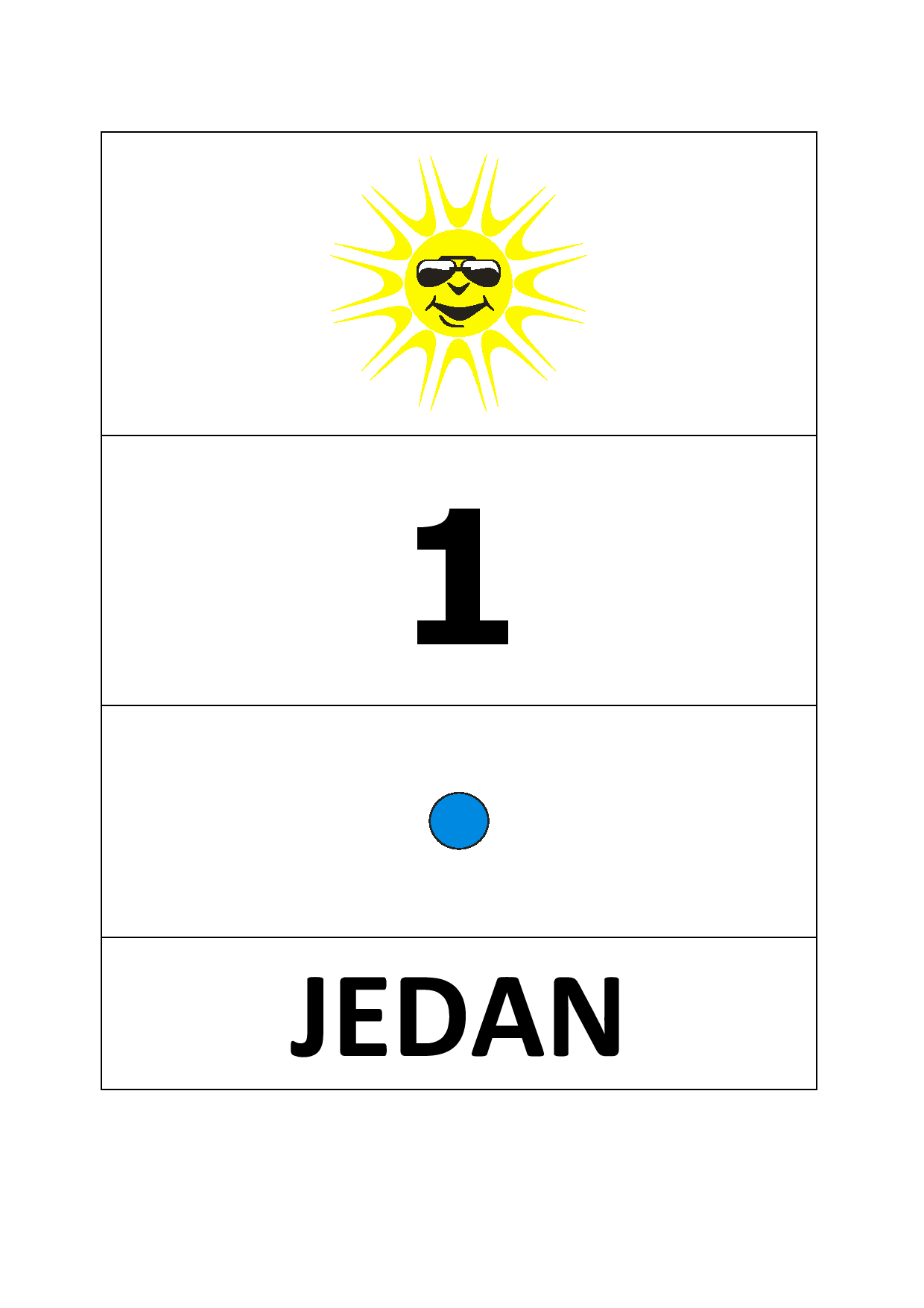 1.R. Kartice s brojevima - matematika