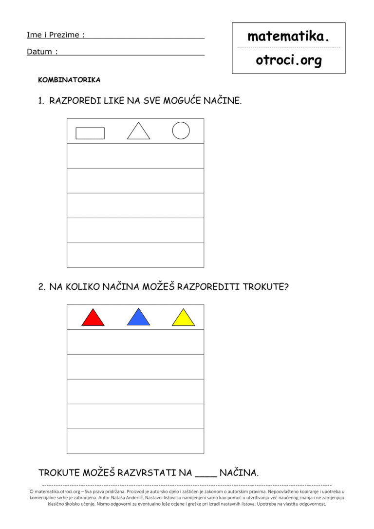 2. Razred - matematika