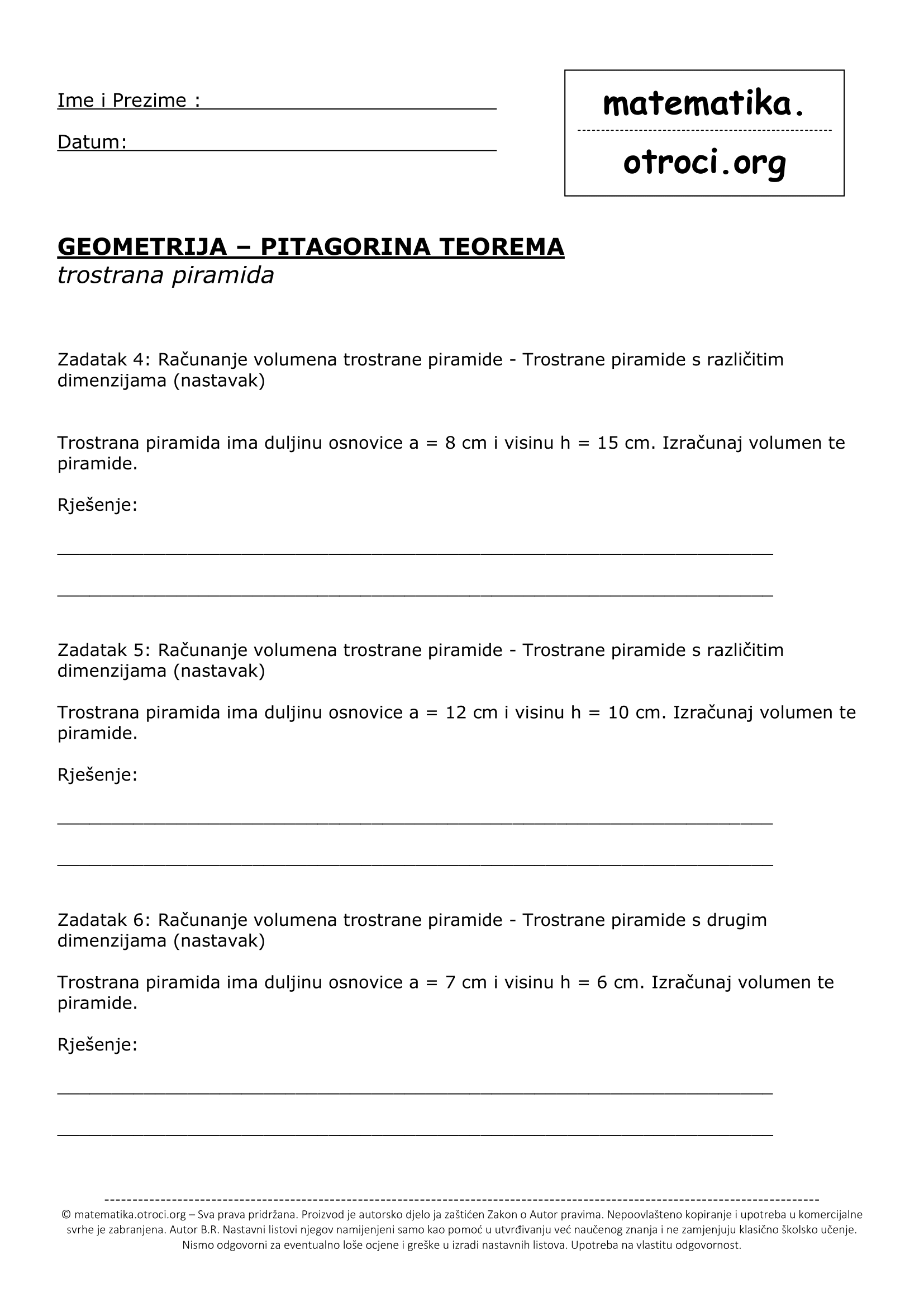 8. Razred - matematika